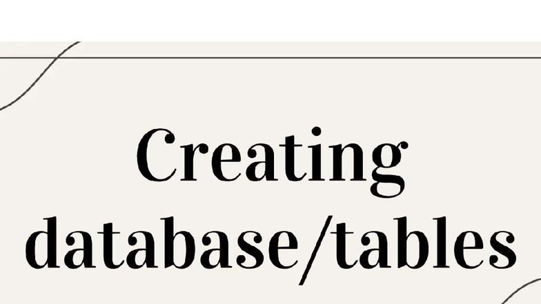 Creating Database Tables for Student Result Management (IS-DB) - Studocu