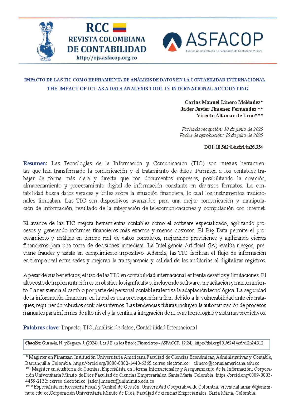 Impacto de las TIC en el Análisis de Datos en Contabilidad ...