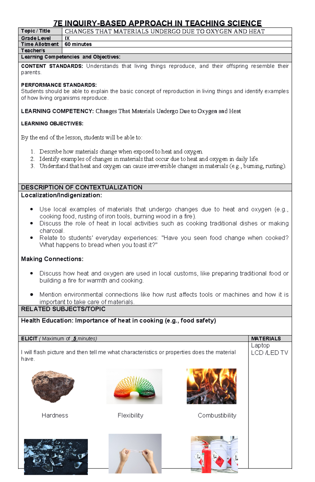 Animals PART AND Function - 7E INQUIRY-BASED APPROACH IN TEACHING ...