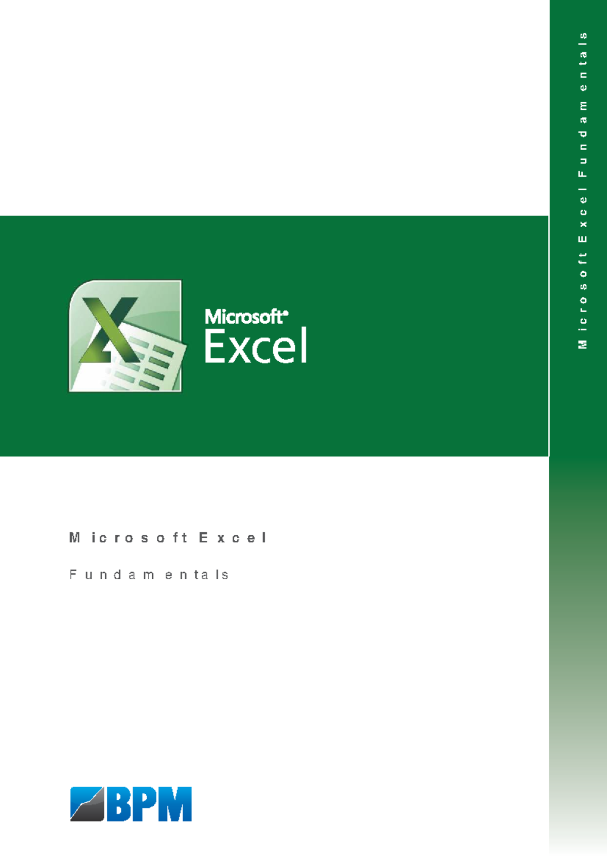 BPM-Excel Fundamentals: Comprehensive Guide to Excel Basics and Beyond ...