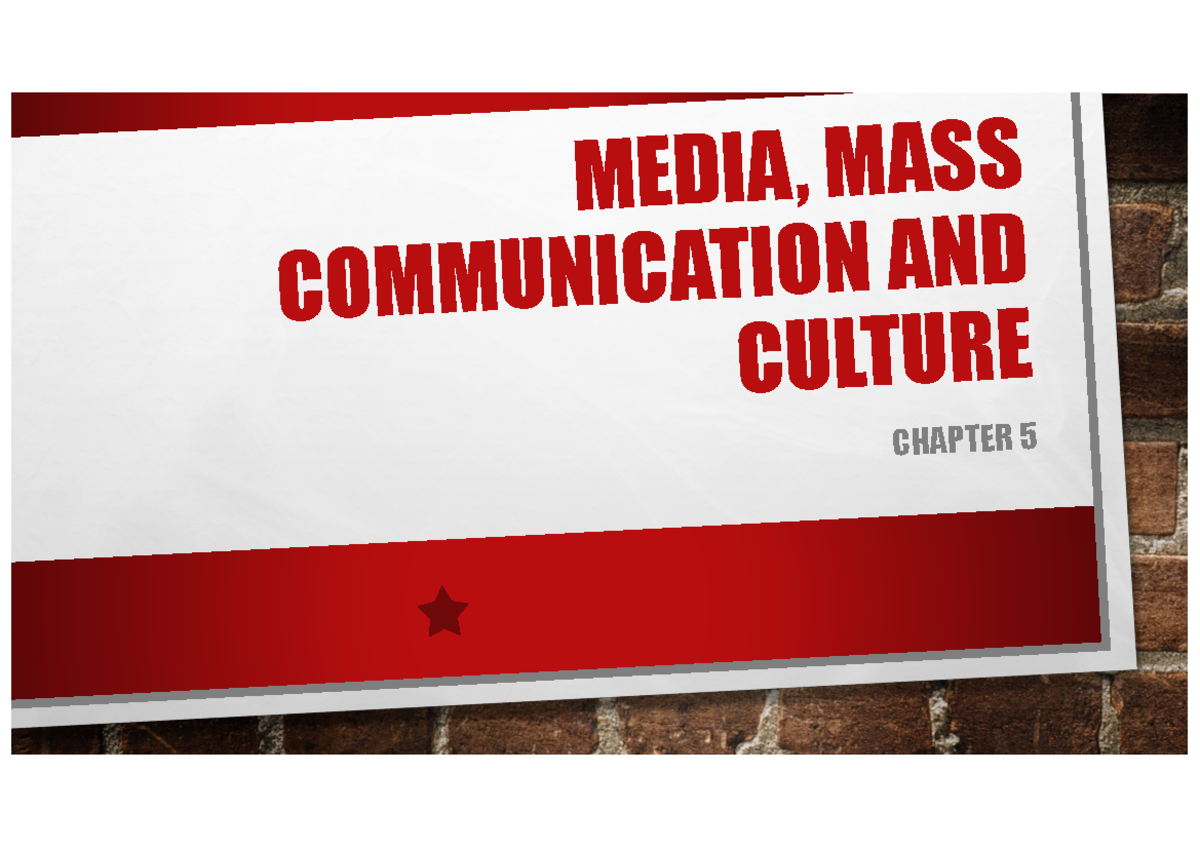 COSC7312 Chapter 5: Analyzing Commercialization in Media and Culture ...