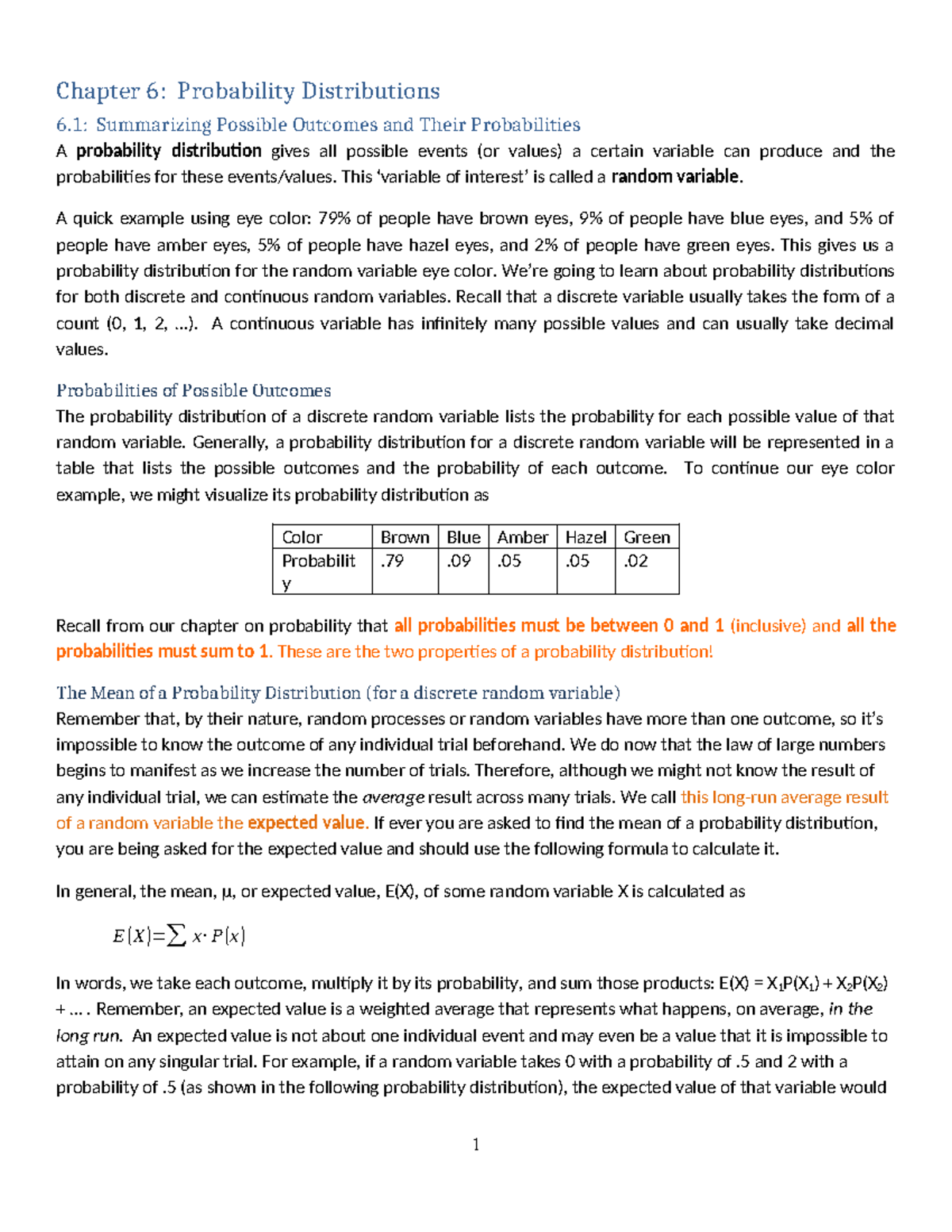Probability Distributions: Overview of Binomial & Normal Models - Studocu