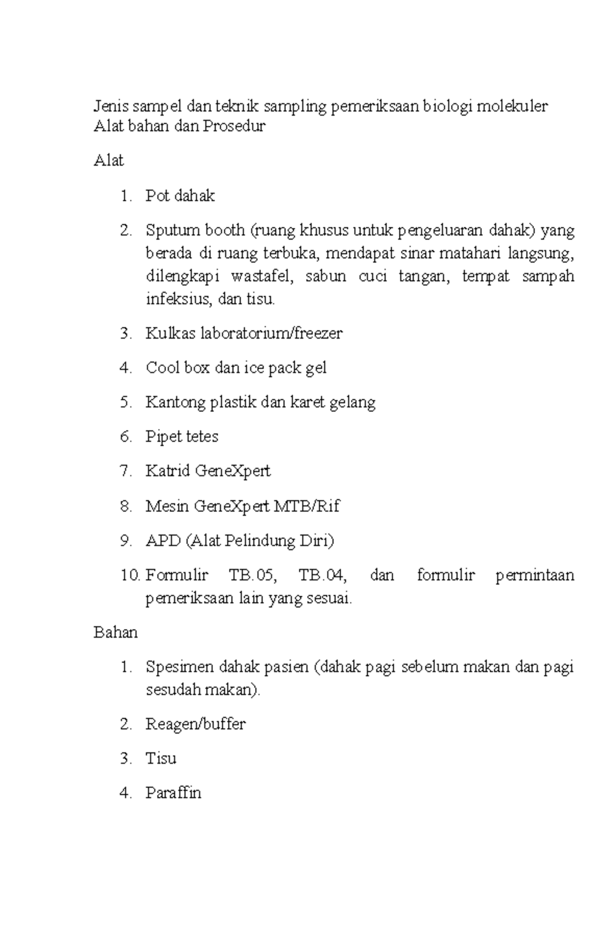 Jenis Sampel dan Teknik Sampling Biologi Molekuler: Prosedur dan Alat ...
