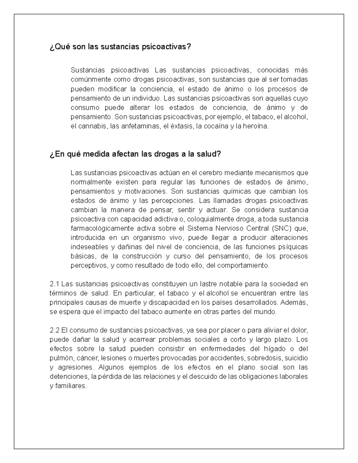 Tarea Semana 7 - Impacto de las Sustancias Psicoactivas en la Salud ...