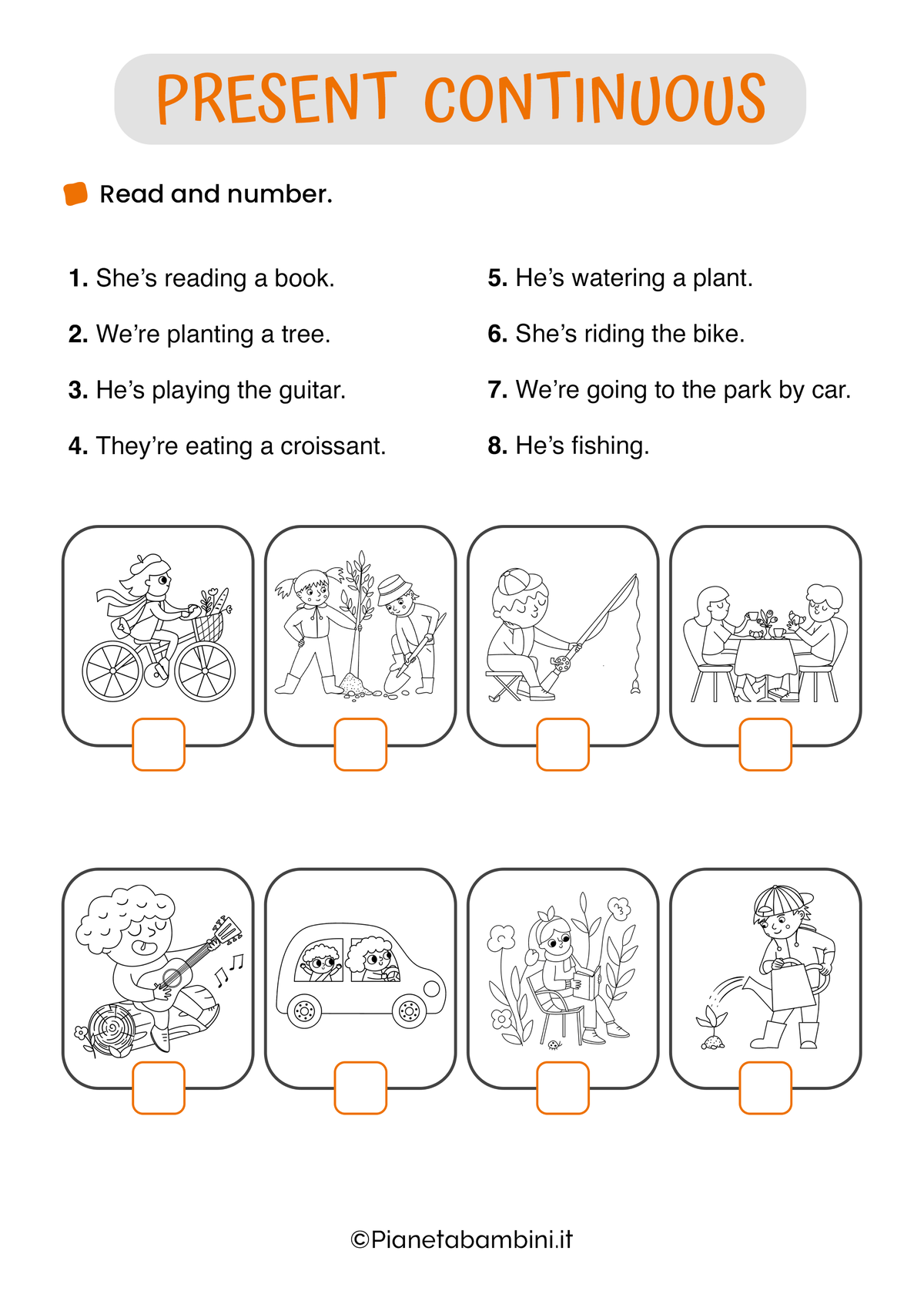 Schede Didattiche: Present Continuous Exercises 2 - Studocu