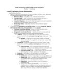 D199 - Introduction to Physical and Human Geography - Studocu