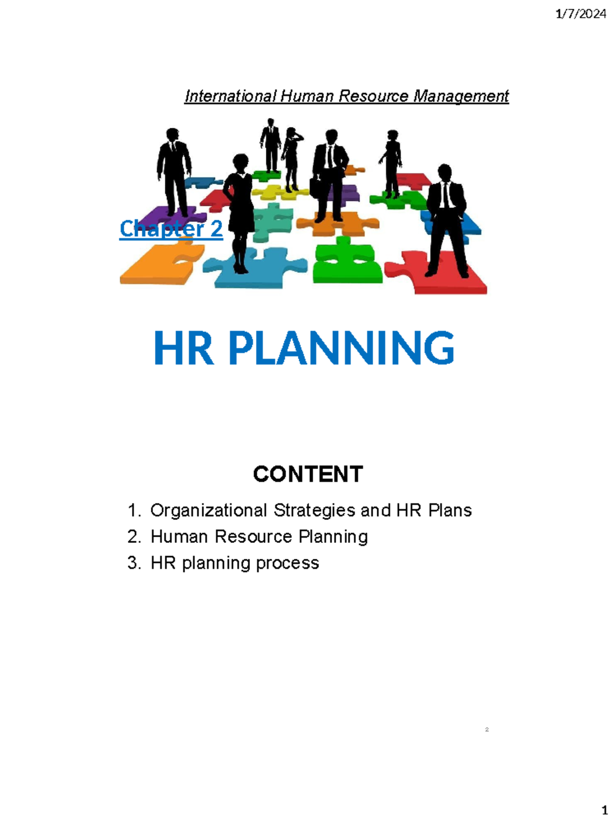 Chapter 2 - International Human Resource Management - Chapter 2 2 ...