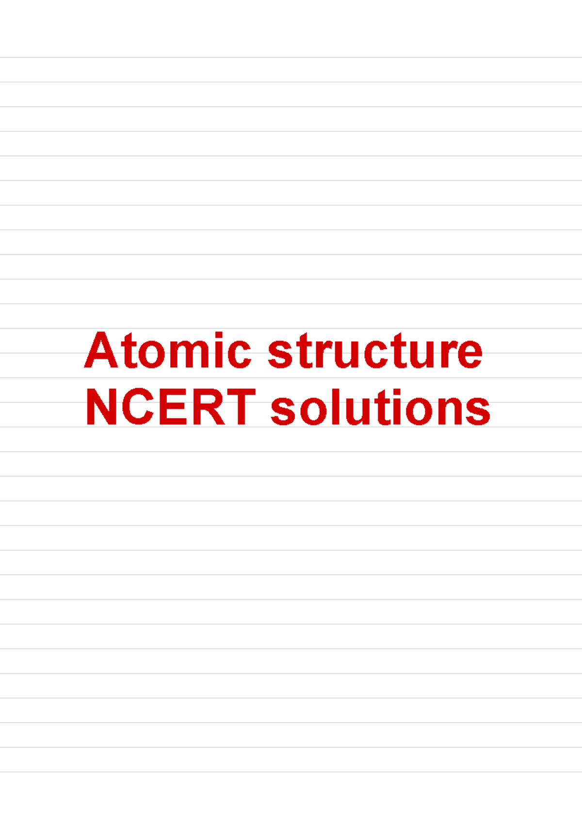 17155 1730918041 - apa dapa chapa - Atomic structure NCERT solutions Q ...