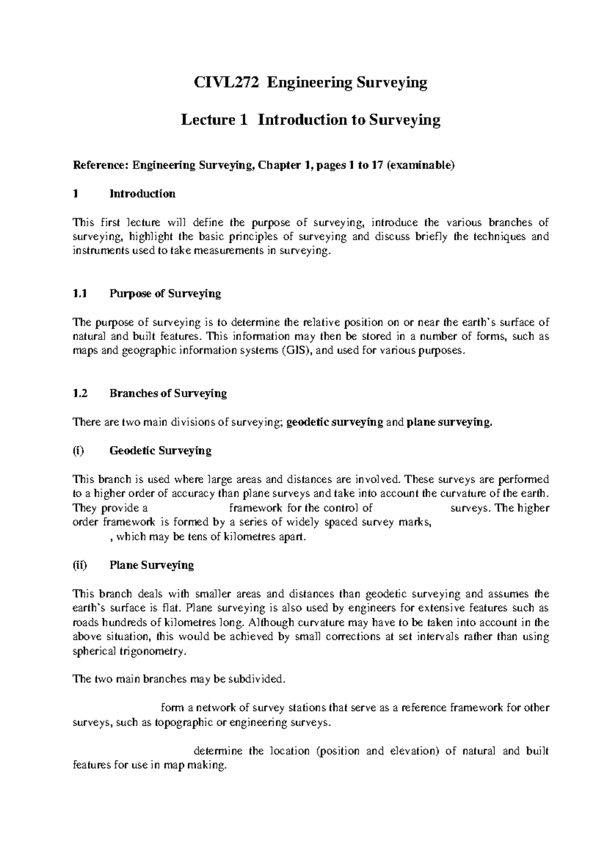 Surveying 3B chapter 3 - Measurement and use of Directions in ...