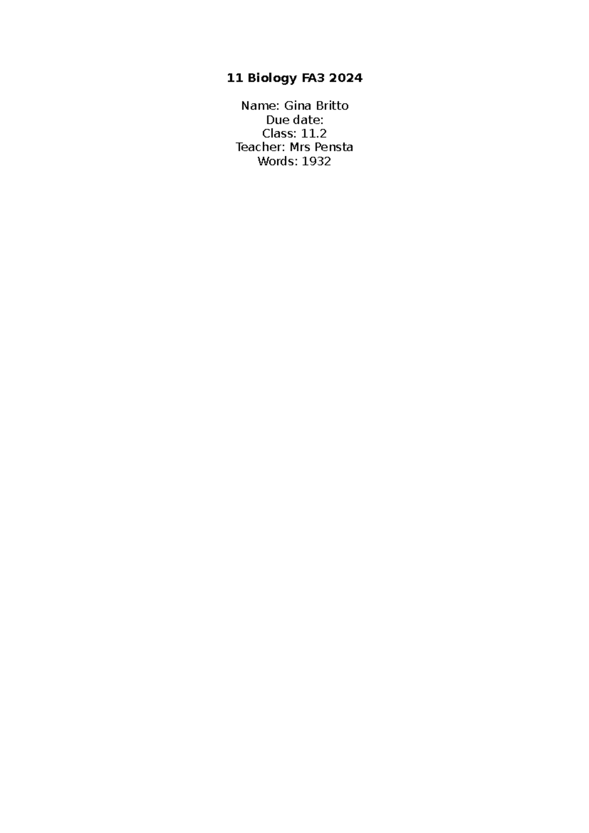 11 Biology FA3 2024: Analysis of the SIR Model in Disease Spread - Studocu