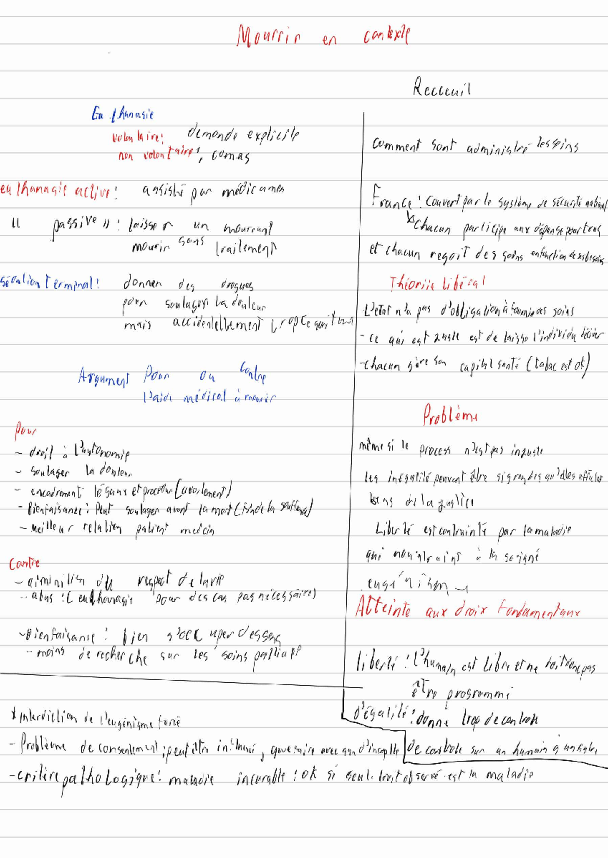 Phi2796 - Final Exam Revision: Euthanasia and Genetic Ethics - Studocu