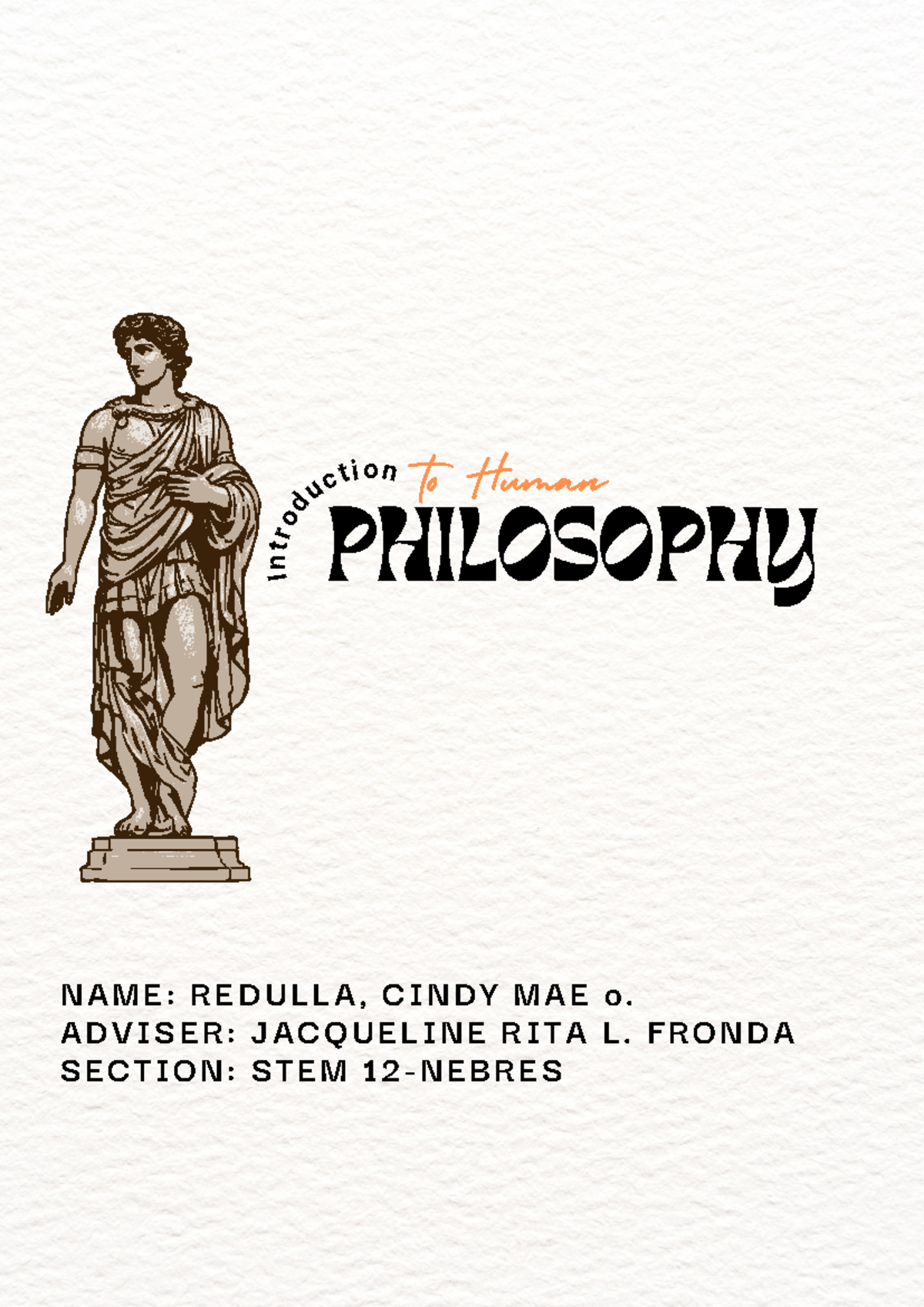 Philo Folder - dawdwa - edukasyon sa pagkatao - I PHILOSOPHY n t r o d ...