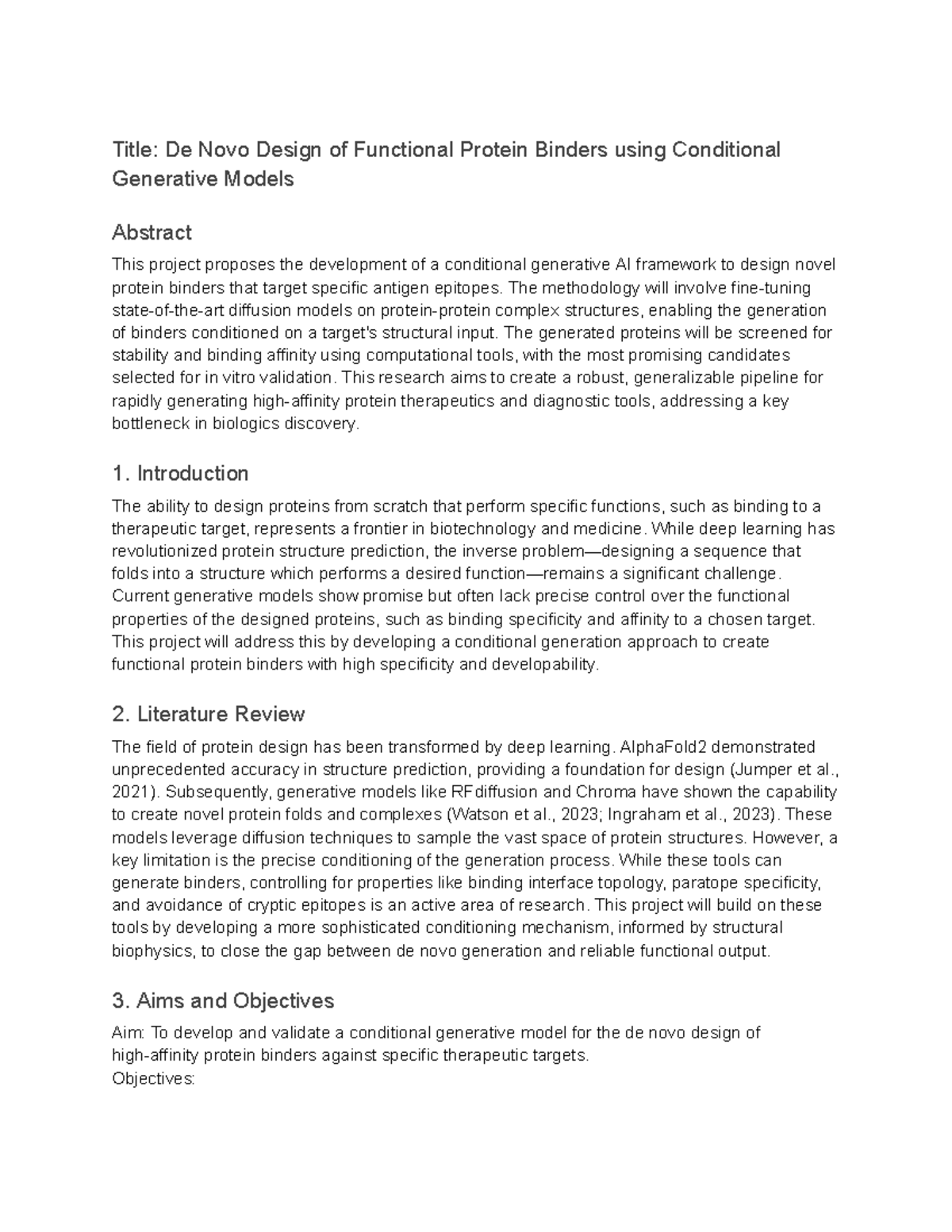 Title: Conditional Generative Models for De Novo Protein Binder Design ...