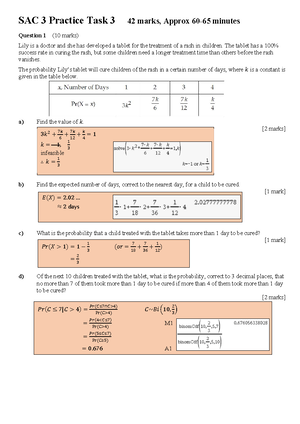 Mathematical Methods Unit 4 SAC 2: Functions, Graphs, and Calculus ...