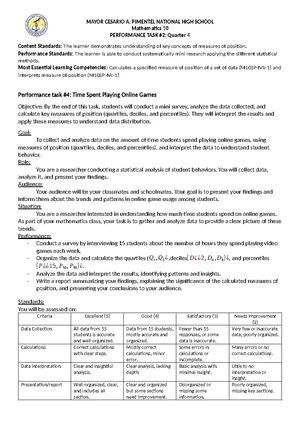 Mathematics 10: Events, Union, & Intersection of Events (M10SP-IIIf-1 ...
