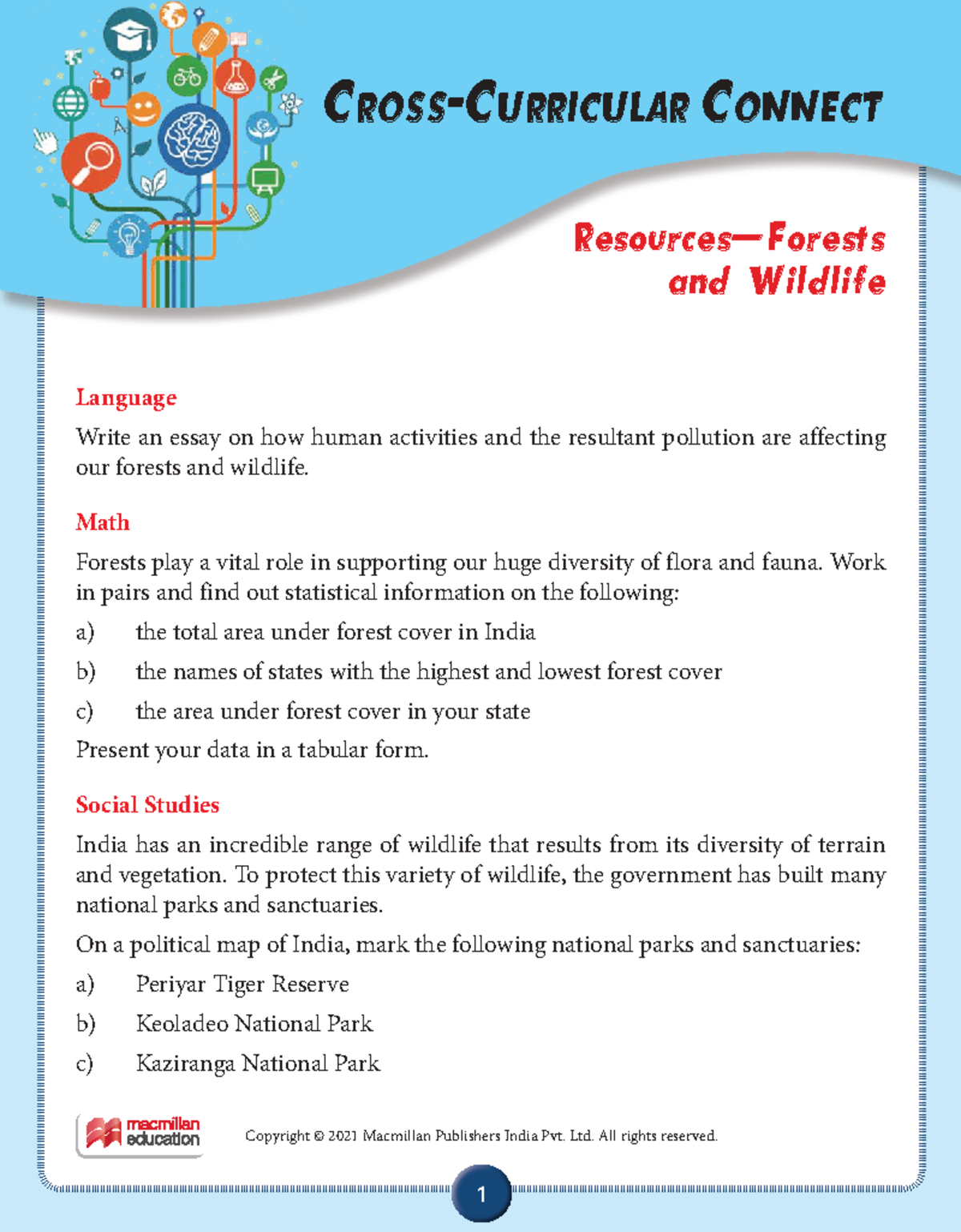 SST4 Cross Curricular Connect: Human Impact on Forests & Wildlife - Studocu