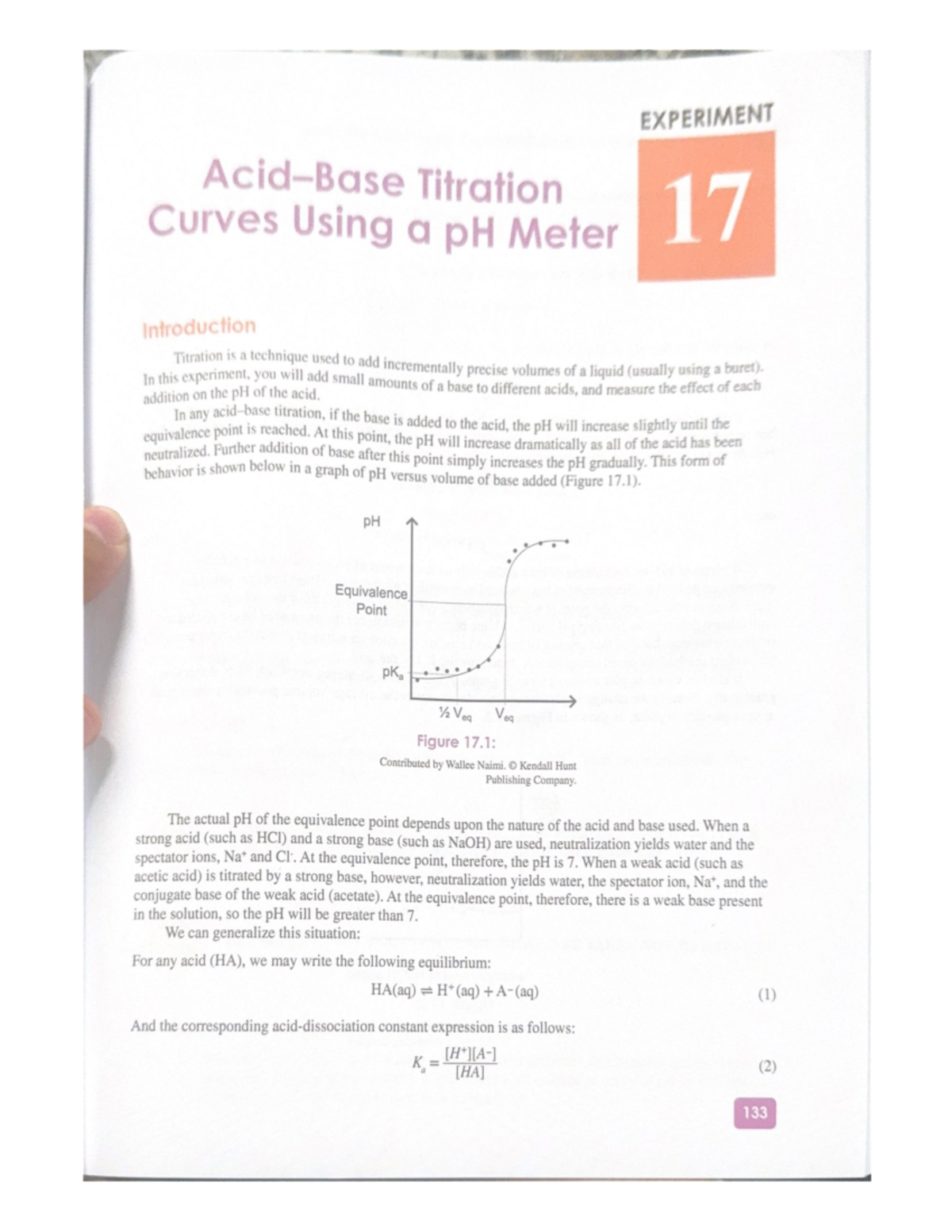 Acid-Base Titration Study: Lab Experiment on pH Curves - Studocu