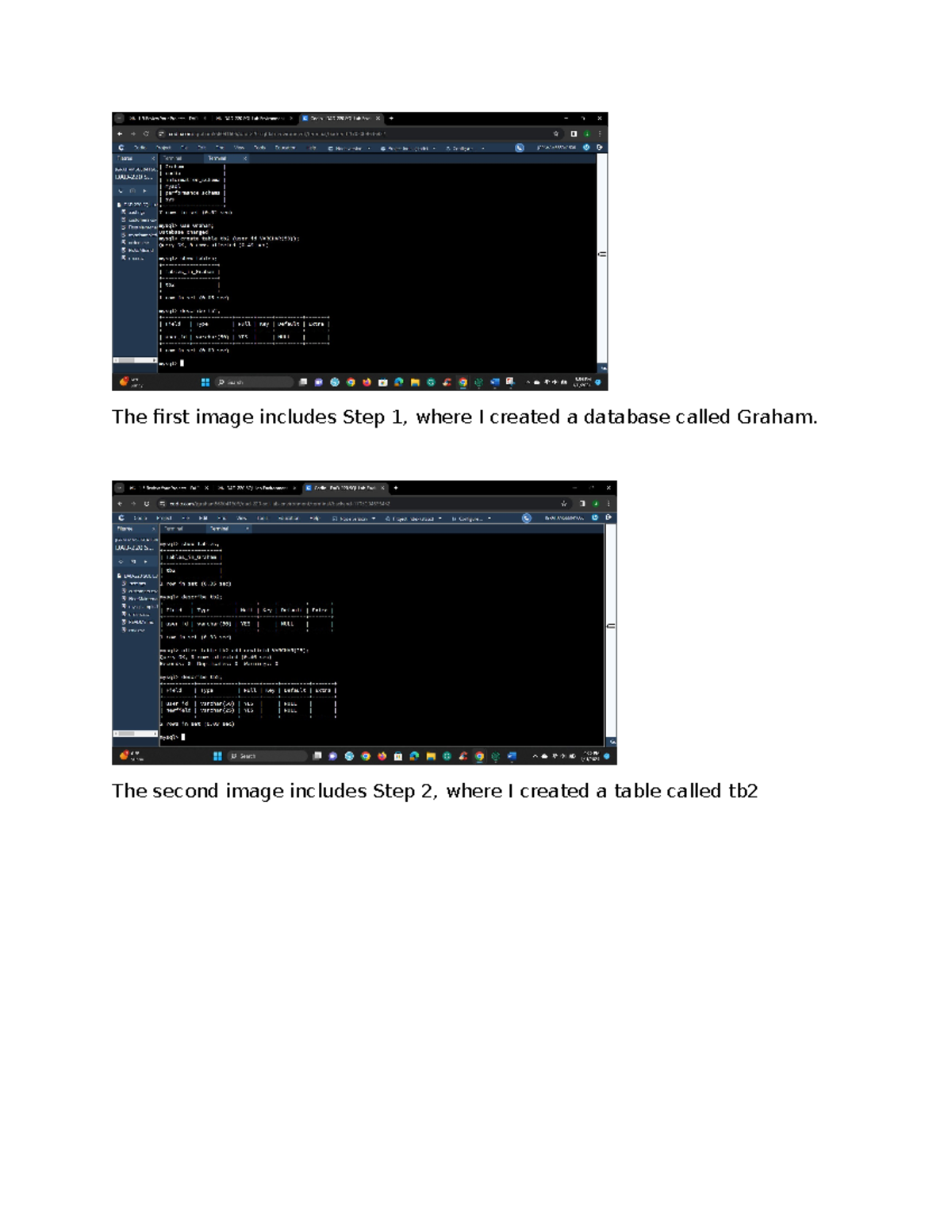 DAD 220 Module One Lab - Quiz and Lab - DAD-220 - The first image includes Step 1, where I ...