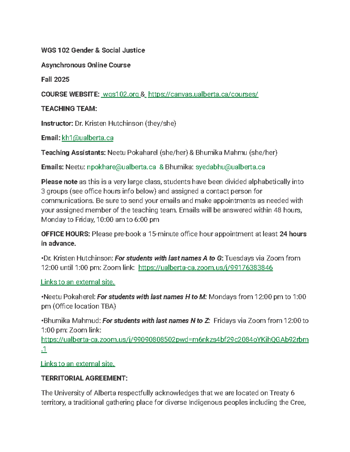 WGS 102 Fall 2025 Gender & Social Justice Course Overview - Studocu