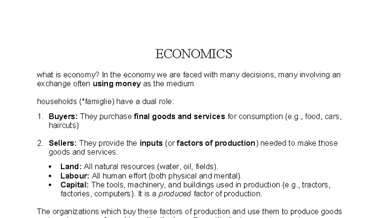 ECON 101: Understanding the Basics of Economic Systems and Scarcity ...