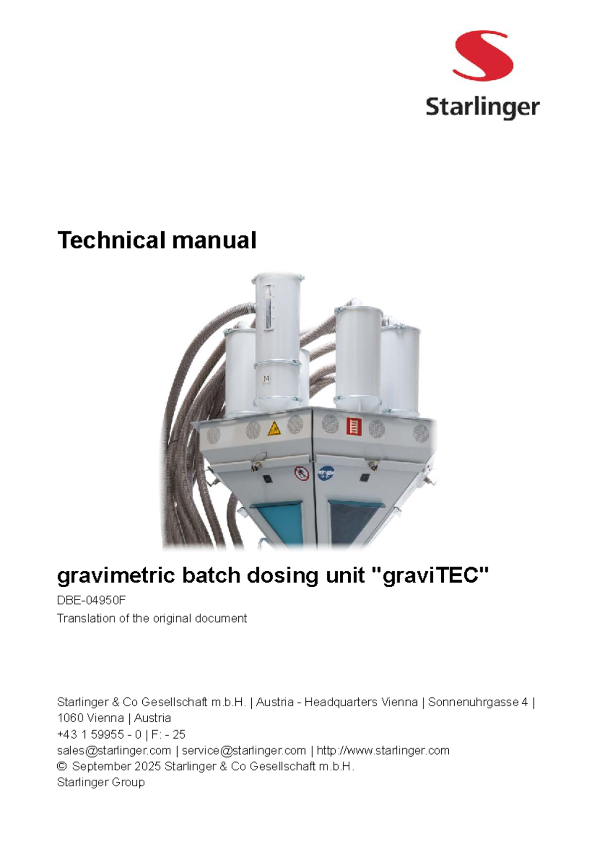 DBE-04950 Feng - Technical Manual for Gravimetric Batch Dosing Unit ...
