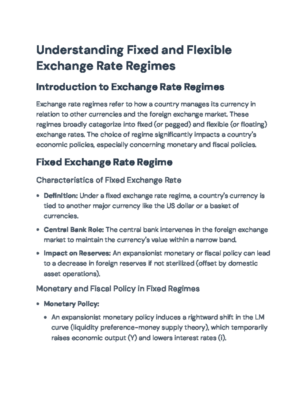 Understanding Fixed & Flexible Exchange Rate Regimes: A Comprehensive ...