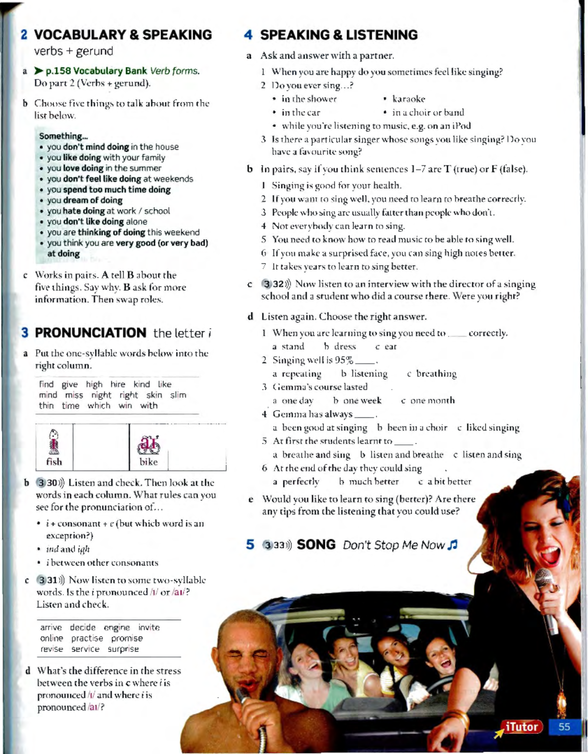 Vocabulary and Speaking Verbs: Gerunds and Listening Activities (55 110 ...