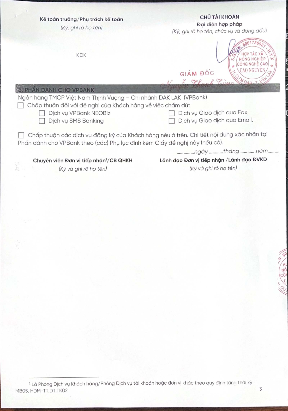 Kê Toán Trưởng Phụ Trách Kế Toán - VPBank DAK LAK - Studocu