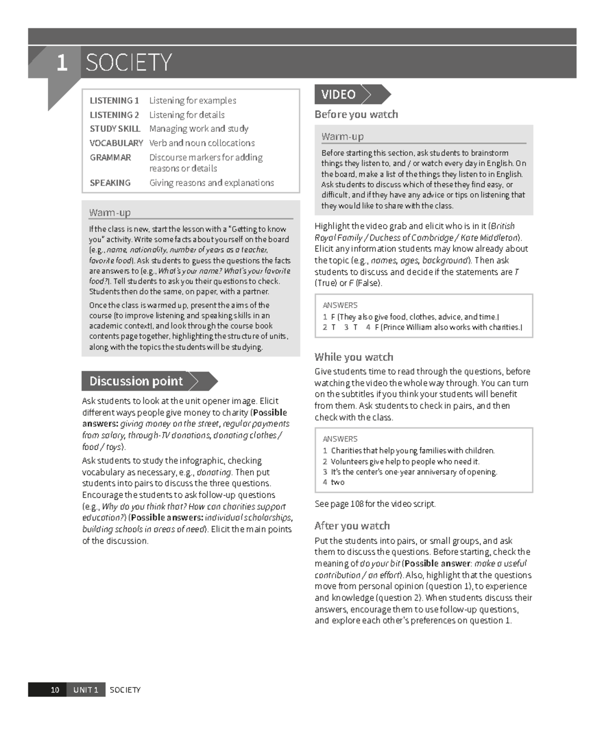 Skillful Level 2 Listening & Speaking Teacher's Pack Sample - Studocu