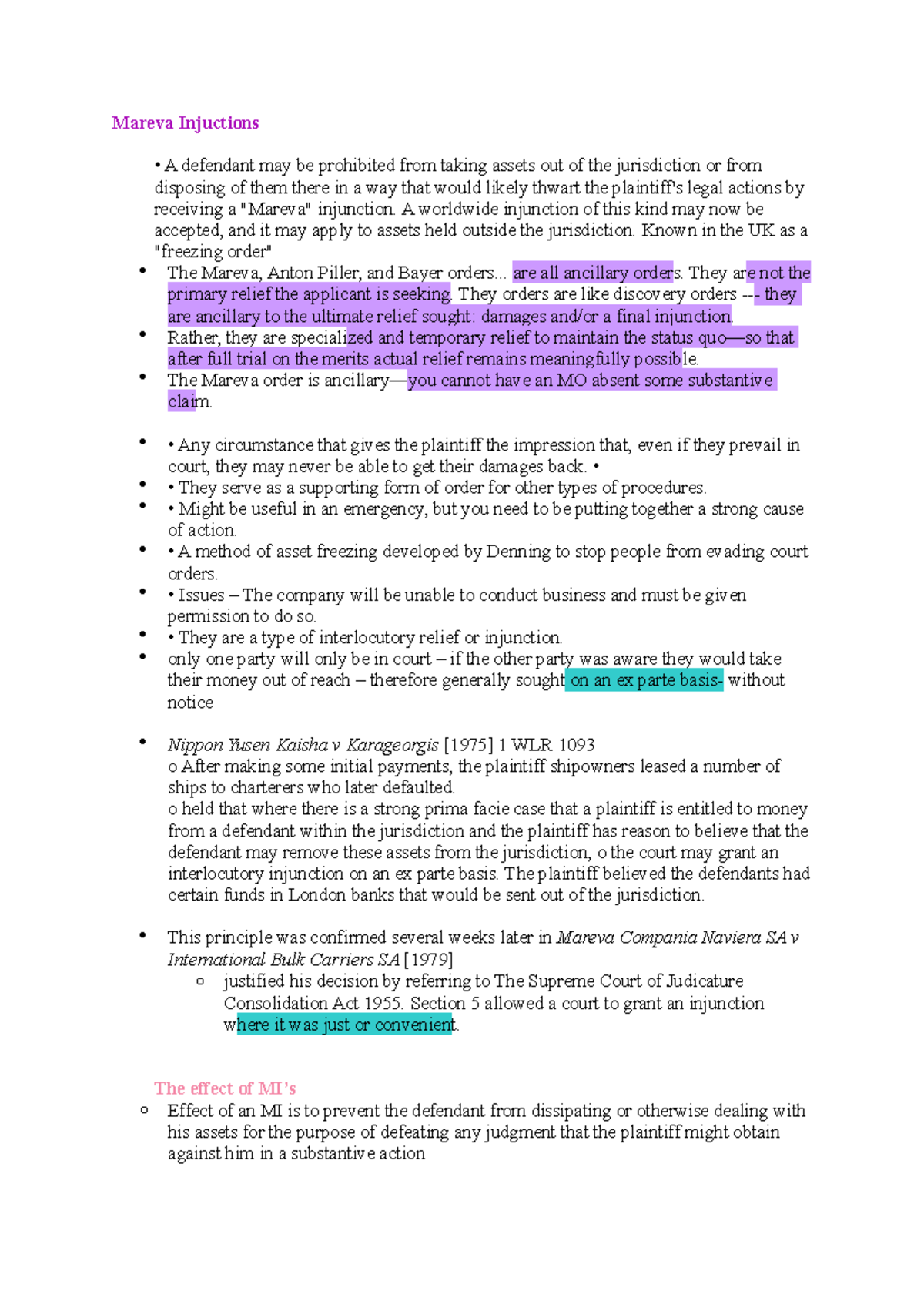 Mareva Injunctions FE1 Exam Prep Notes: Key Principles & Guidelines ...