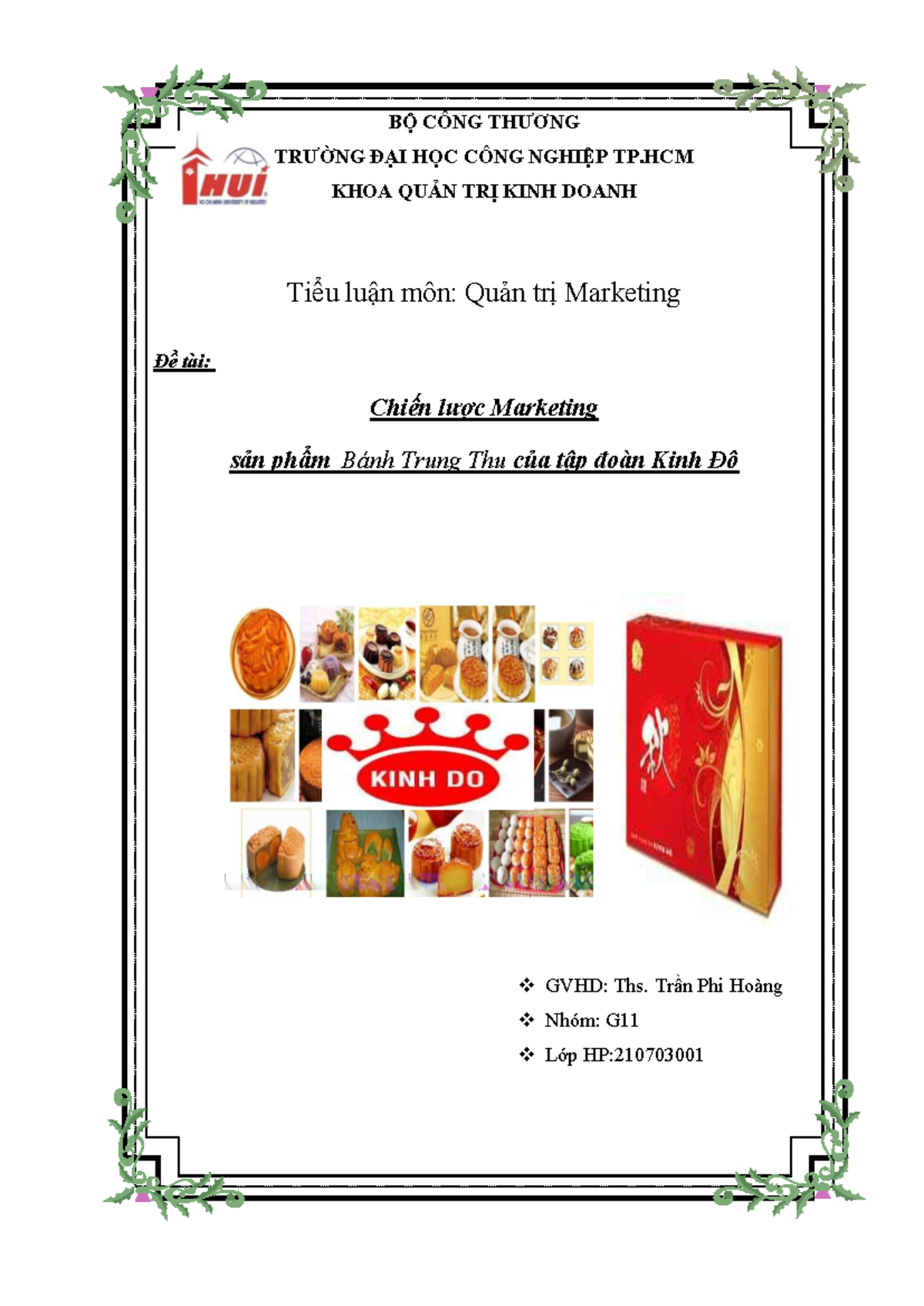 Tiu lun mon Qun tr Marketing - BỘ CÔNG THƯƠNG TRƯỜNG ĐẠI HỌC CÔNG ...
