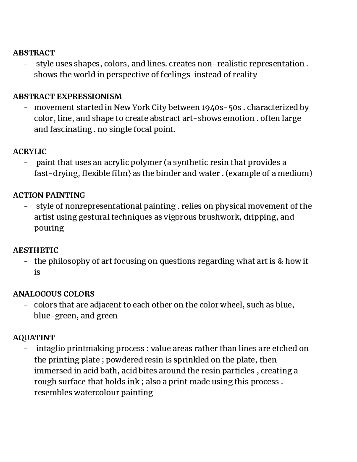 Art Terminology Guide: Techniques & Movements Explained - ABSTRACT ...