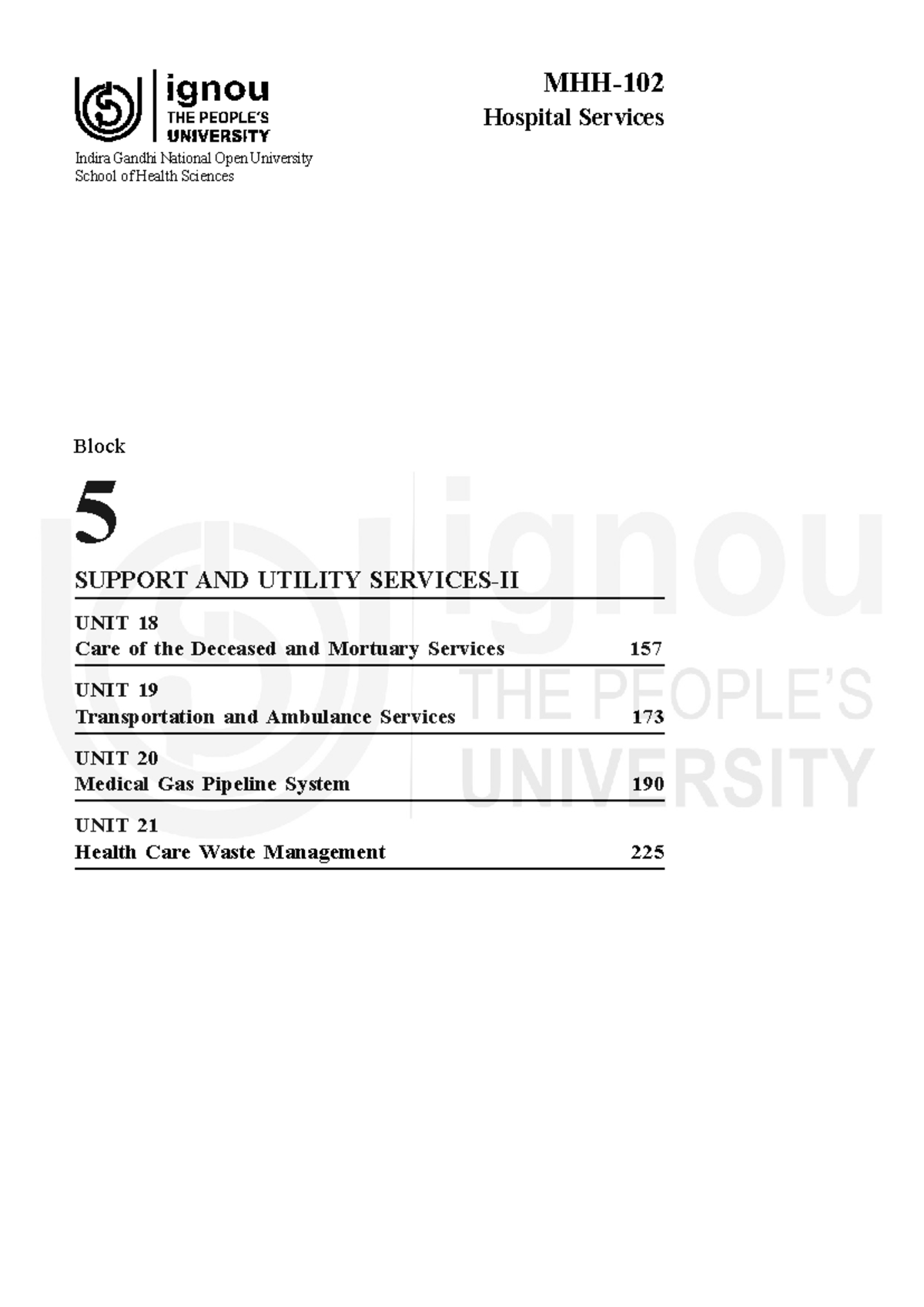 Block 5 - Support and Utility: Care of the Deceased & Mortuary Services ...