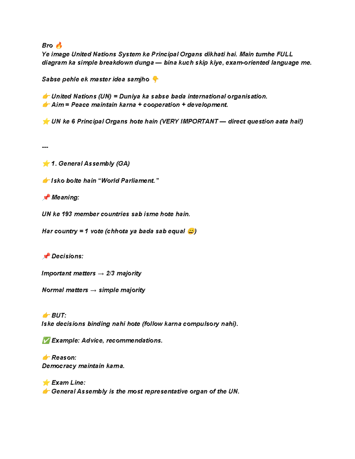 UN System ke Principal Organs ka Simple Breakdown: Notes for Easy ...
