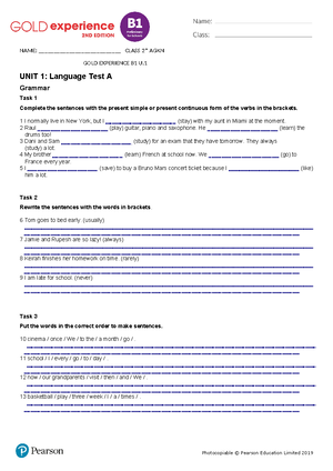 Simple PAST Exercise 1 Resuelto - SIMPLE PAST EXERCISE Put the verbs ...