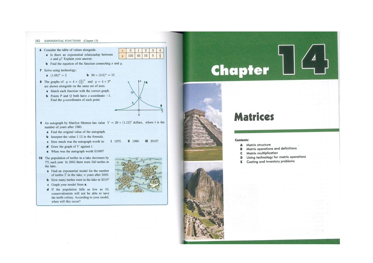 Matrices (Chapter 14) - Comprehensive Study Guide - Studocu