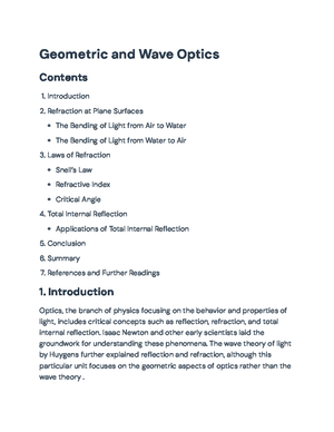[Solved] A ray of light makes an angle of 30 with the normal to a plane ...