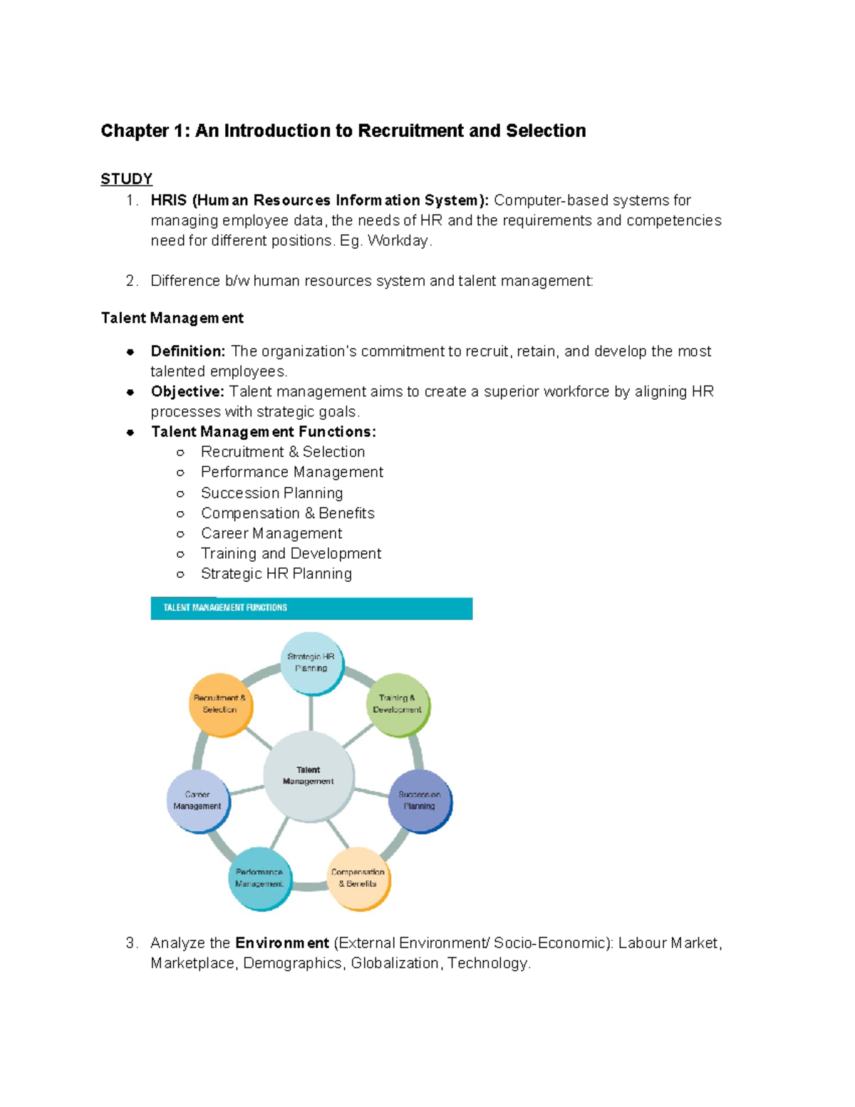 Chapter 1 An Introduction to Recruitment and Selection - Chapter 1: An ...