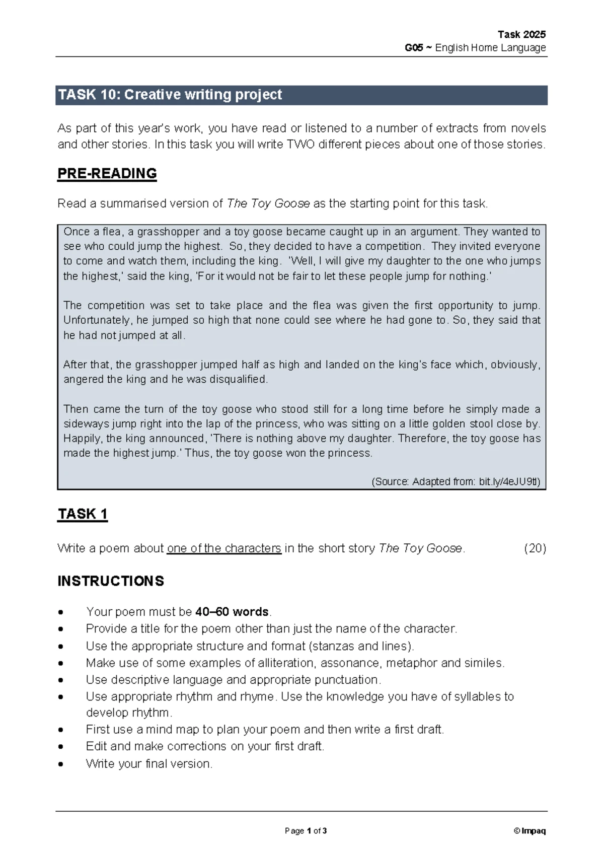 Grade 8 Poetry Booklet 2021: Analyzing Classic Poems and Activities ...