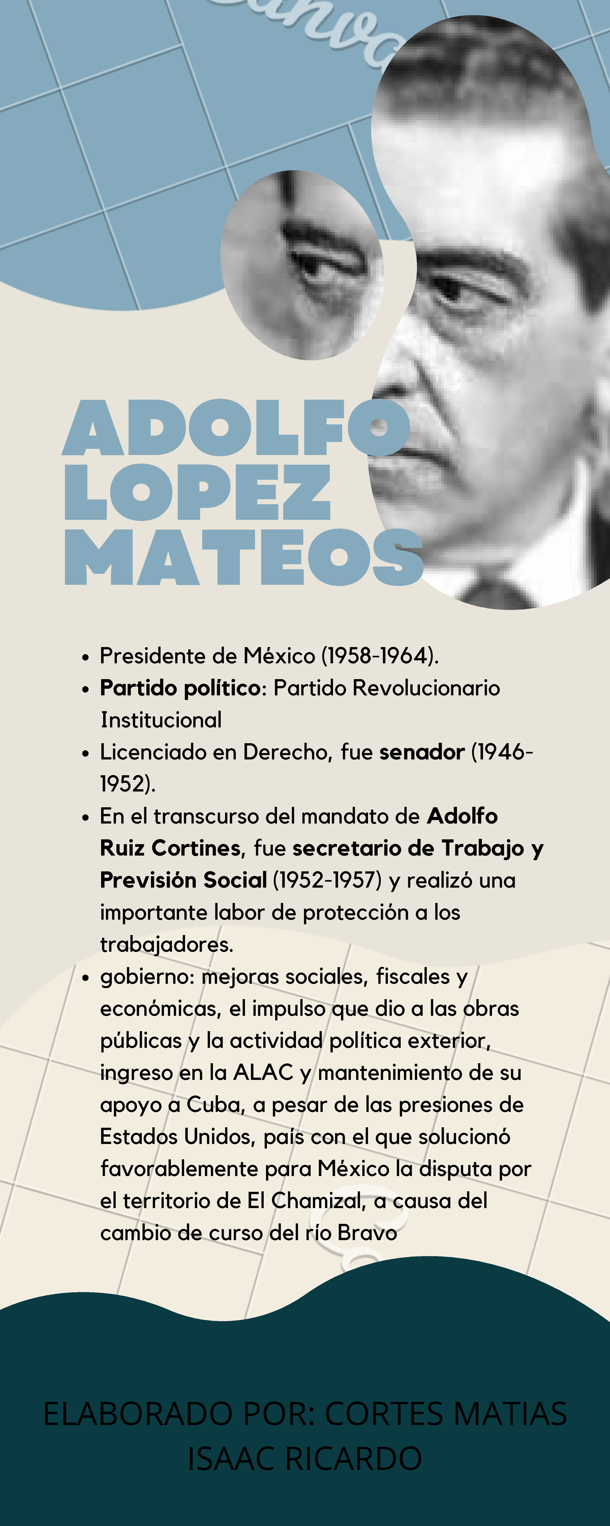 Infografia 1 - ADOLFO LOPEZ MATEOS Presidente de México (1958-1964 ...