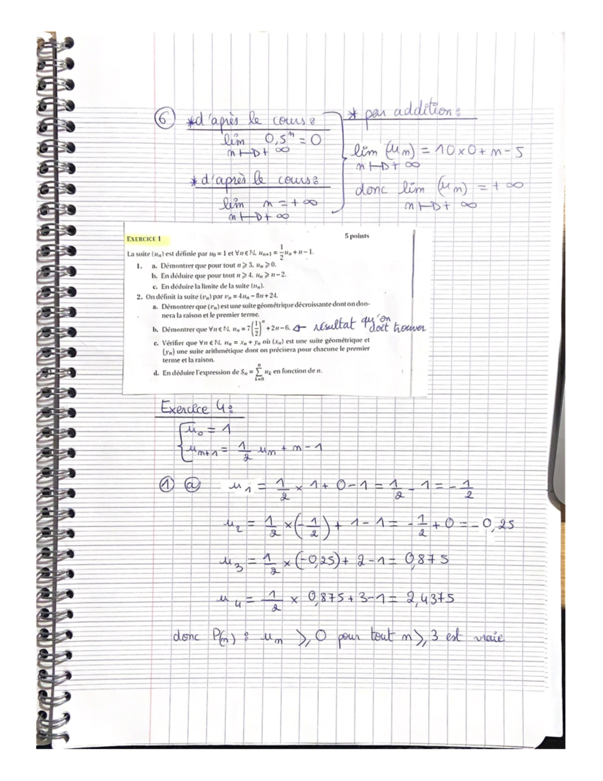 Exo type bac partie 2 - spé math term - Mathématiques - Studocu