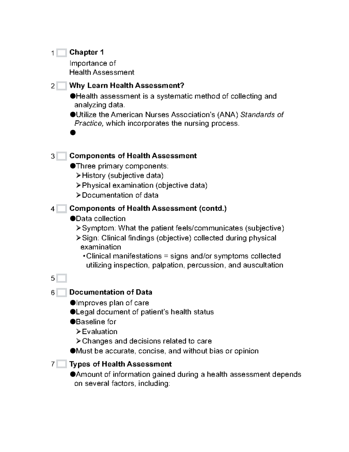 Health Assessment: Importance, Types, and Clinical Reasoning - Chapter ...