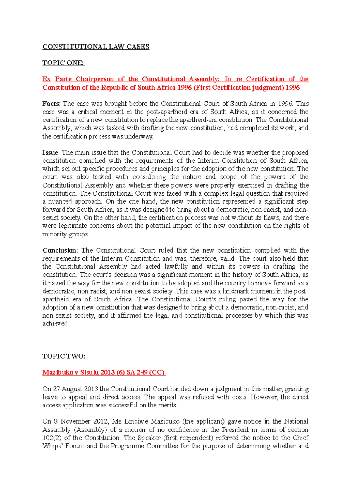 Federalism worksheet 2 2023 - Constitutional Law: Structures ...