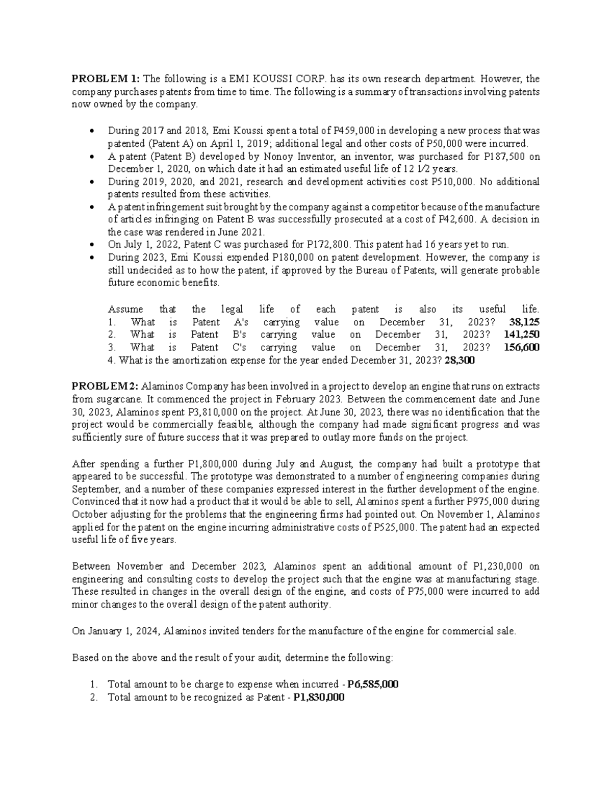 Auditing (ACCT 302): Segment Reporting Problems and Assignment ...