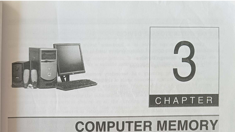3 CHAPTER COMPUTER MEMORY: A Comprehensive Overview - Studocu