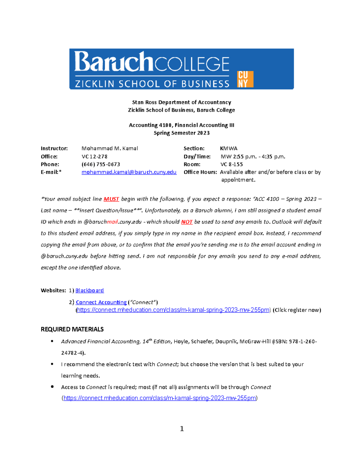 ACC 4100 - Financial Accounting III Syllabus - Spring 2023 - Studocu