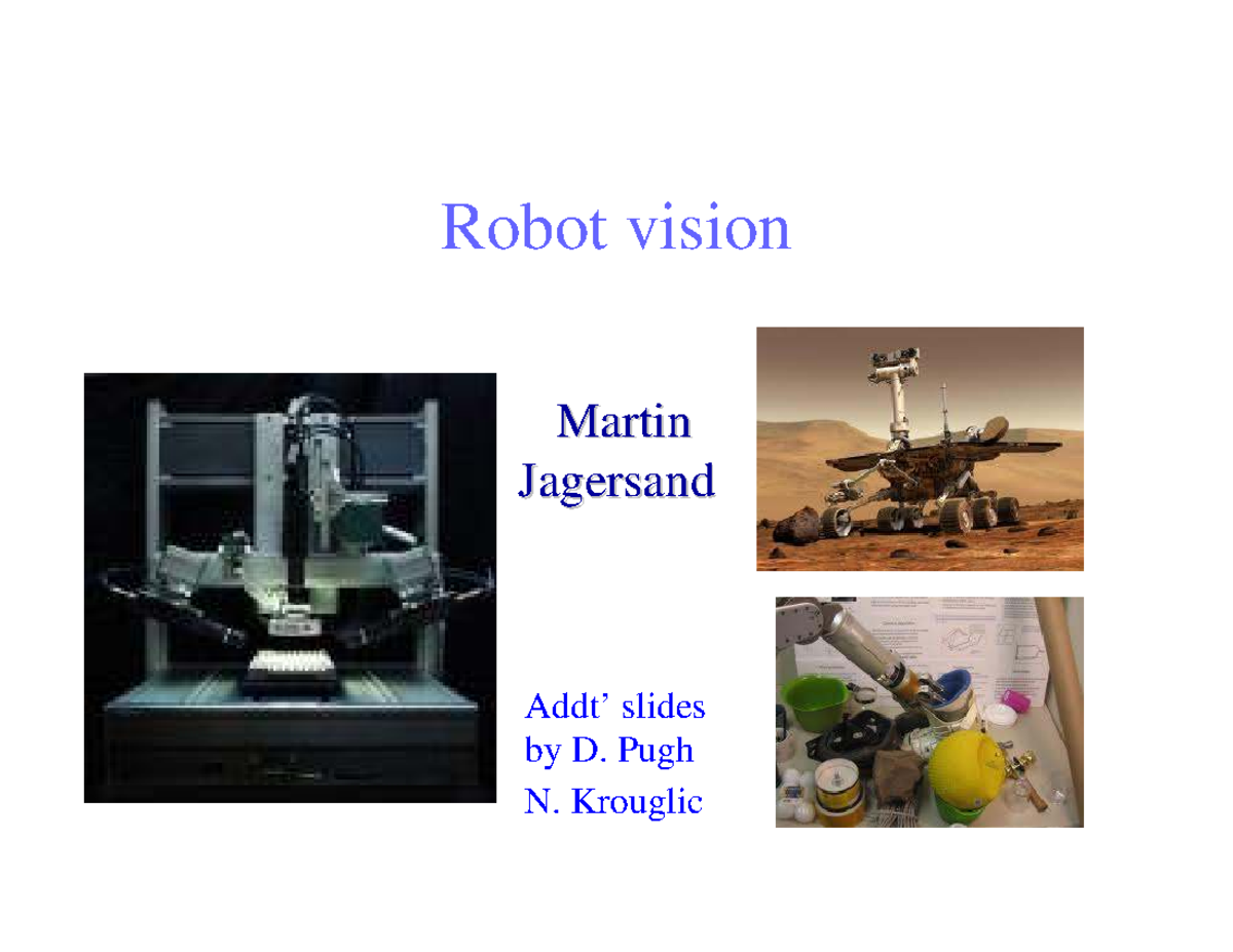 Computer Vision Overview: Key Concepts and Techniques - Studocu