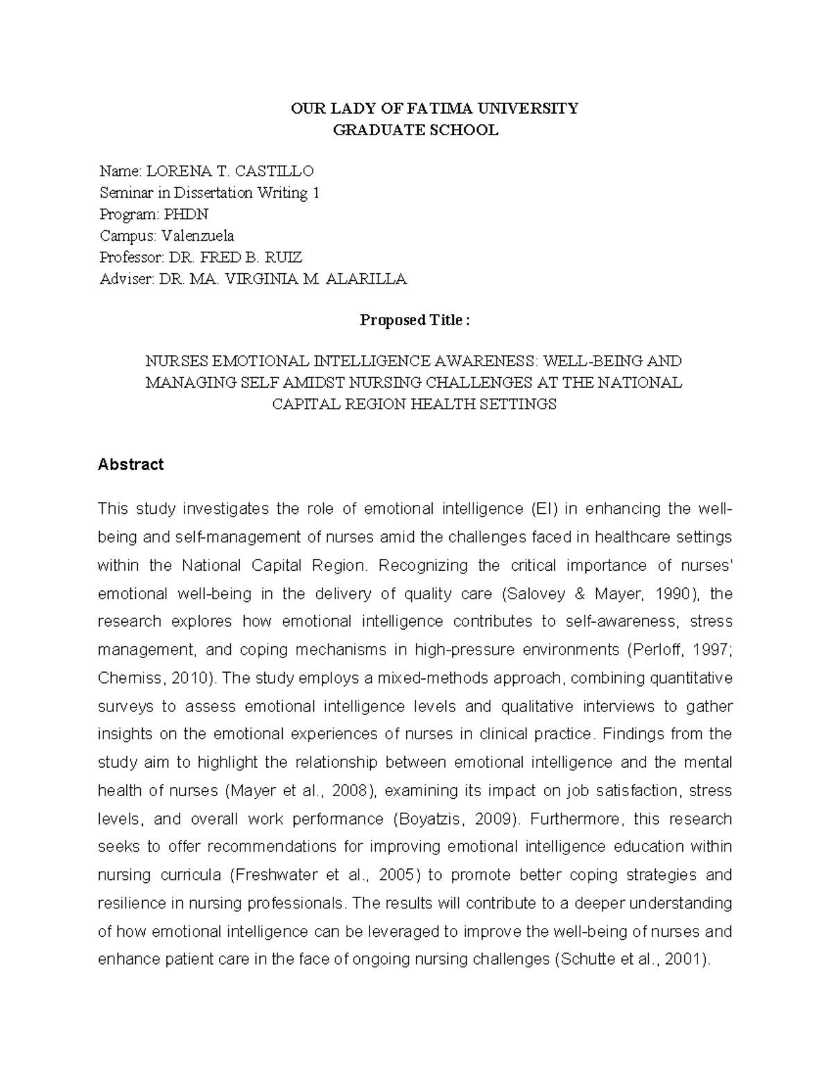 Emotional Intelligence Awareness in Nursing: PHDN Dissertation Insights ...