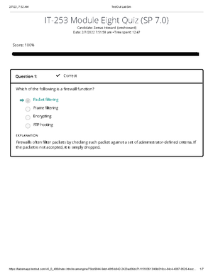 IT-253 Module 4 - SP7 - Tests - IT-253 Module 4 - SP7. Candidate: Carol ...
