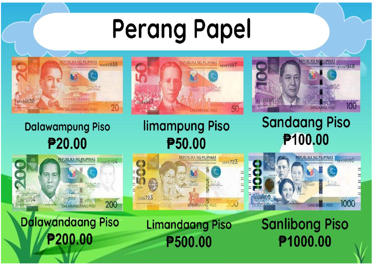 PHIL Money - Copy - Perang Papel REPUBLIKA NG PILIPINAS REPUBLIKA NG ...